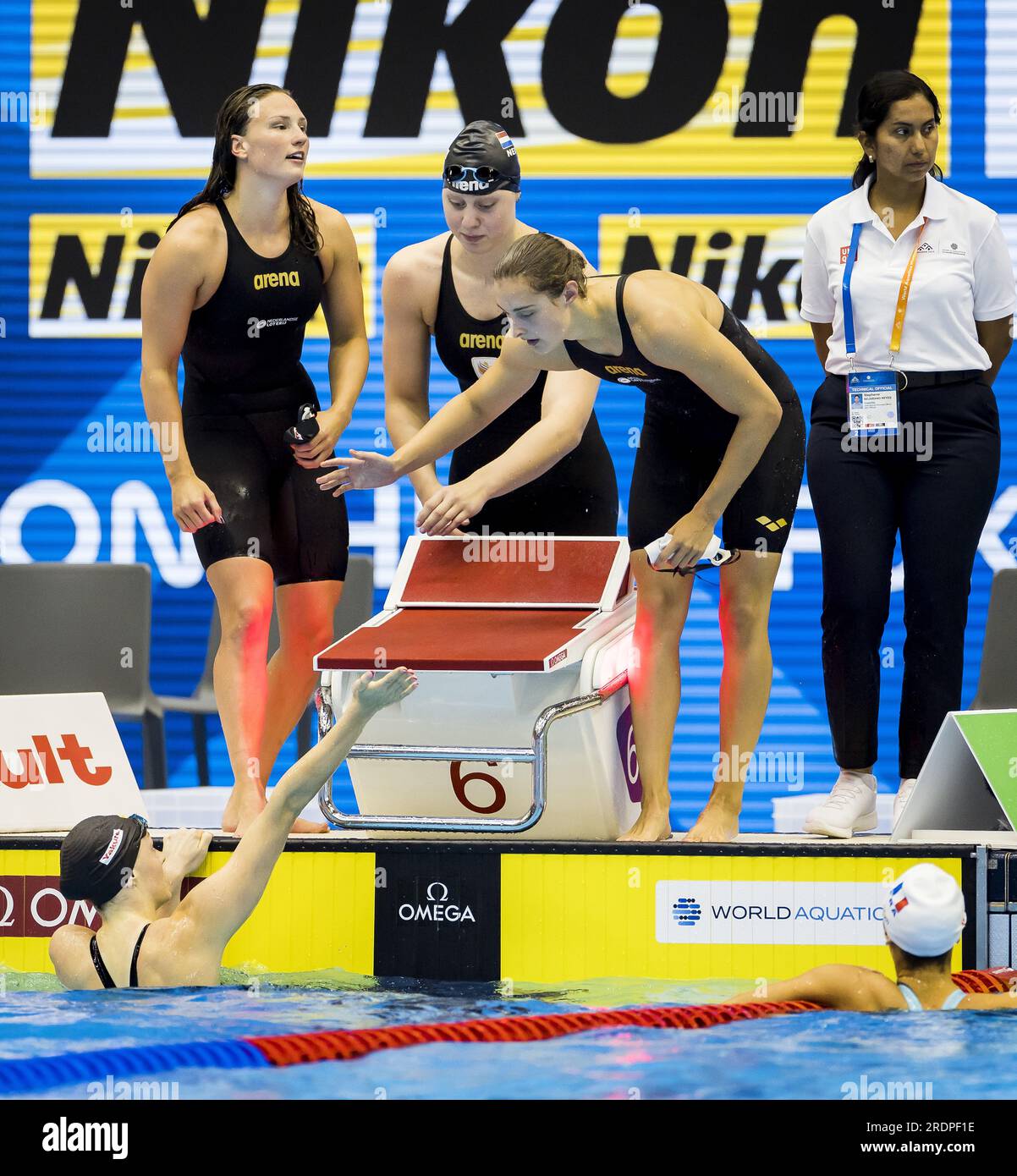 FUKUOKA - Marrit Steenbergen, Kim Busch, Milou van Wijk and Sam van ...
