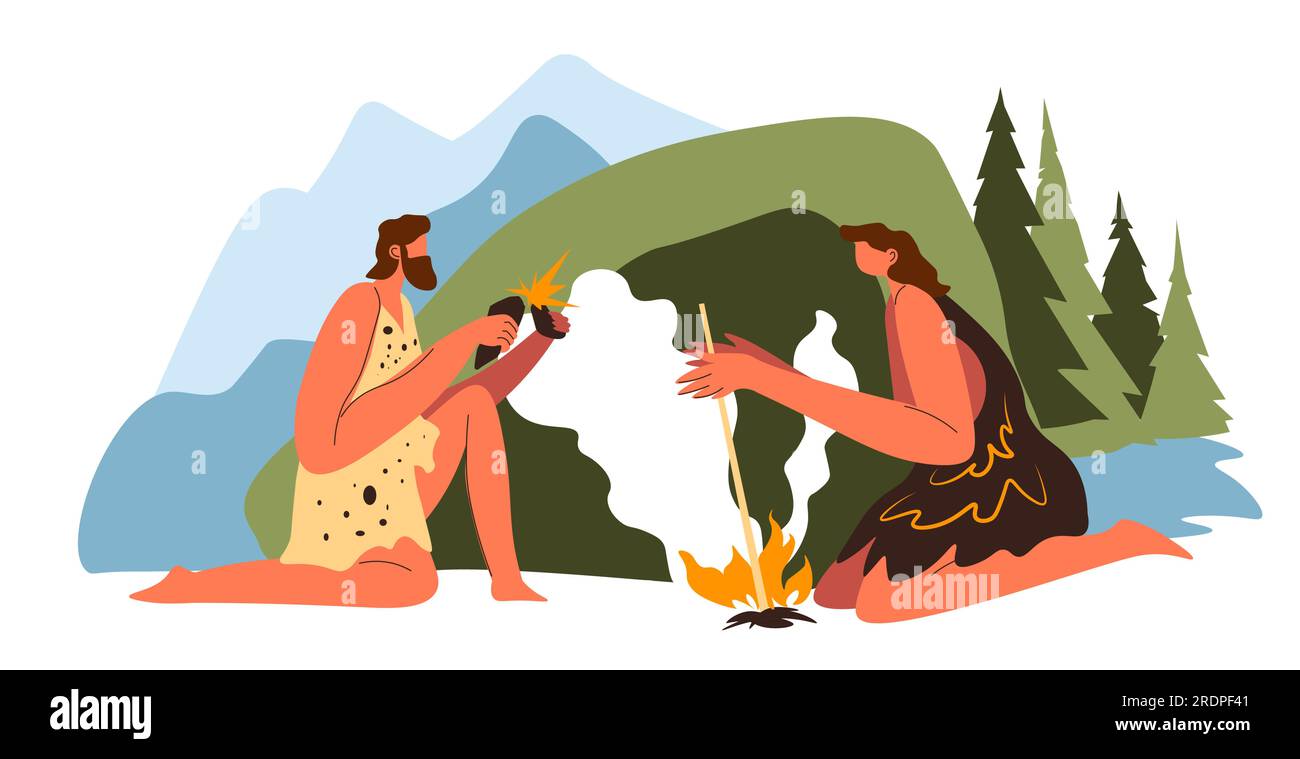 Prehistoric ritual Stock Vector Images - Alamy