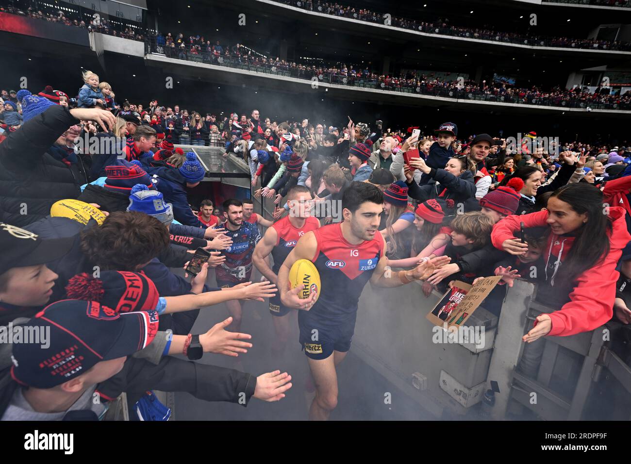 Melbourne, Australia. 23rd July, 2023. Christian Petracca of Melbourne ...