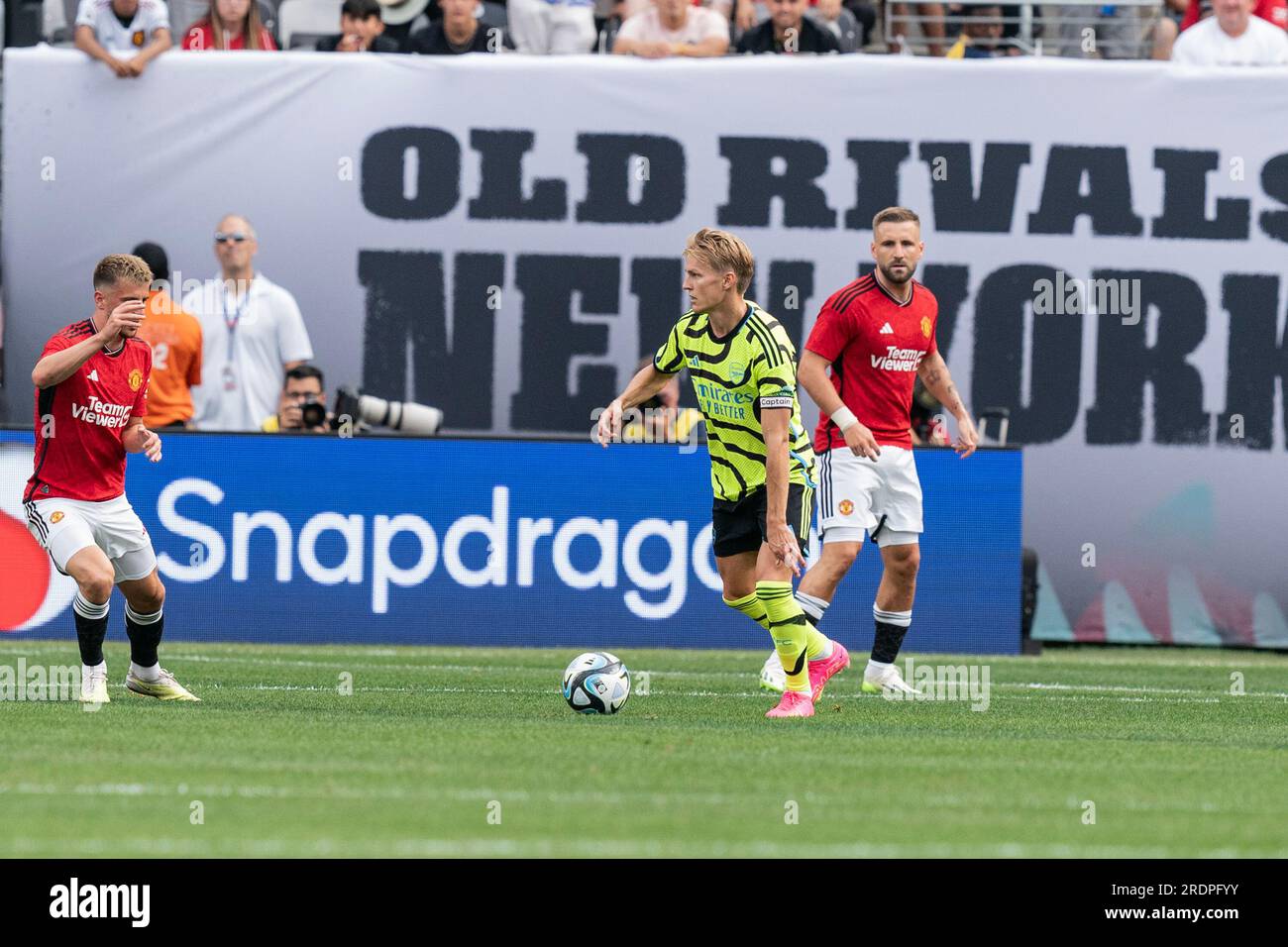 East Rutherford, USA. 22nd July, 2023. Martin Odegaard (8) of Arsenal ...