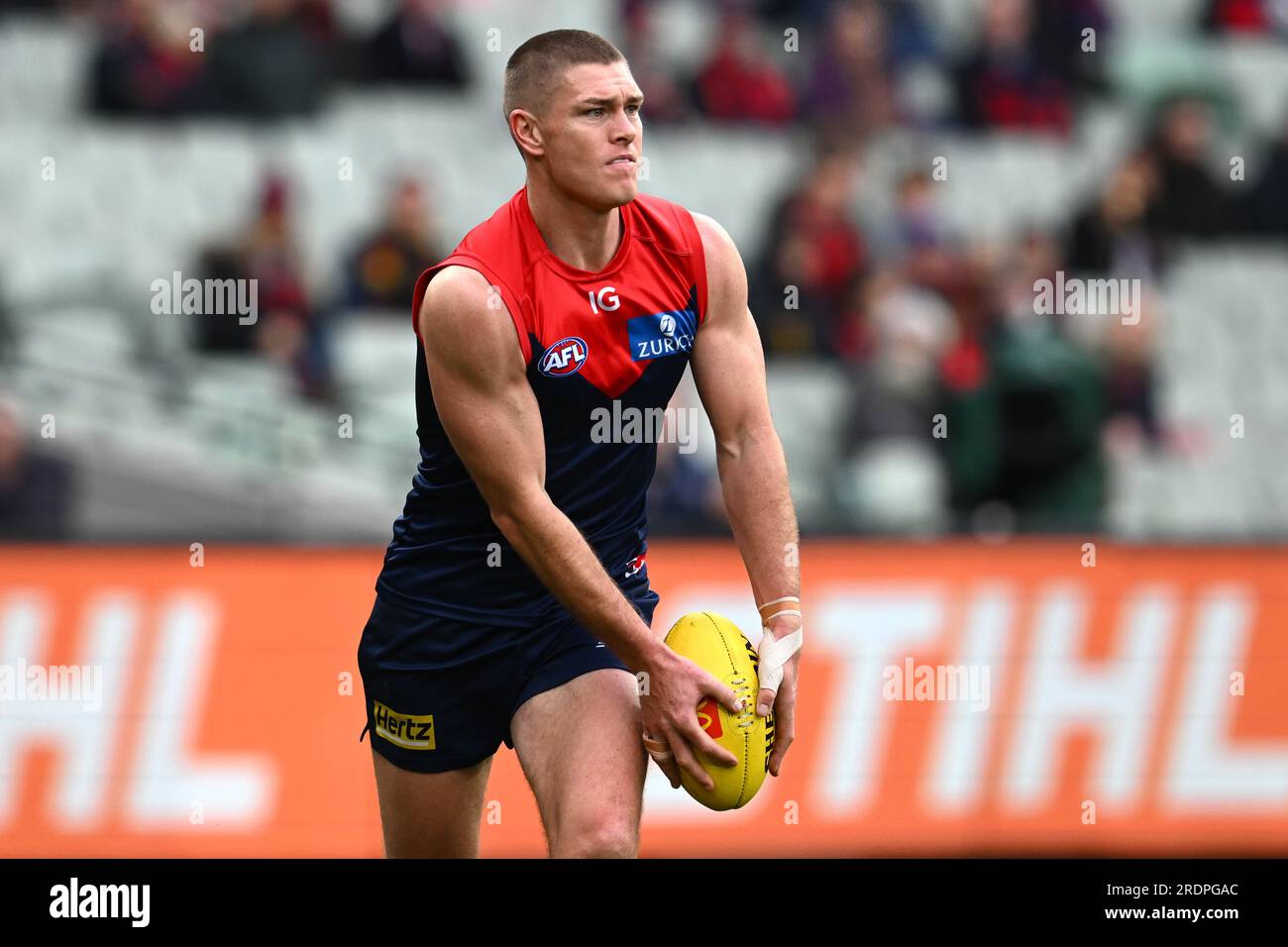 Melbourne, Australia. 23rd July, 2023. Adam Tomlinson of Melbourne ...