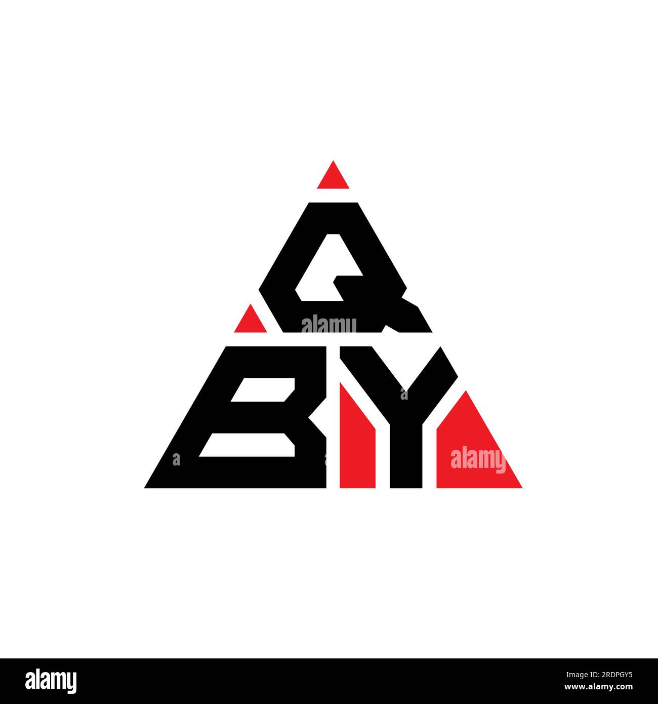 QBY triangle letter logo design with triangle shape. QBY triangle logo design monogram. QBY ...
