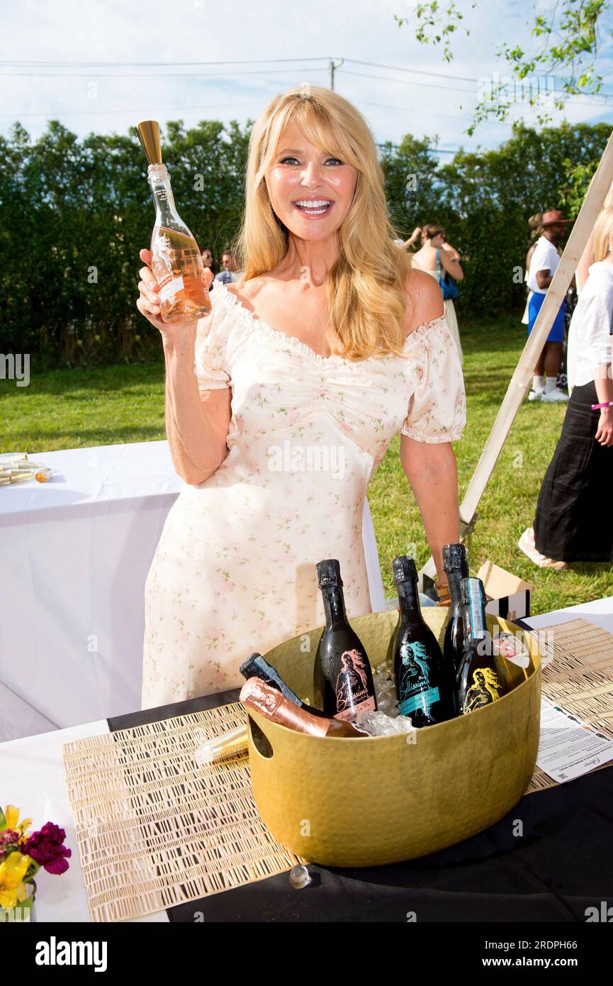 Christie Brinkley attends Ken and Maria Fishel's pre-polo event at ...