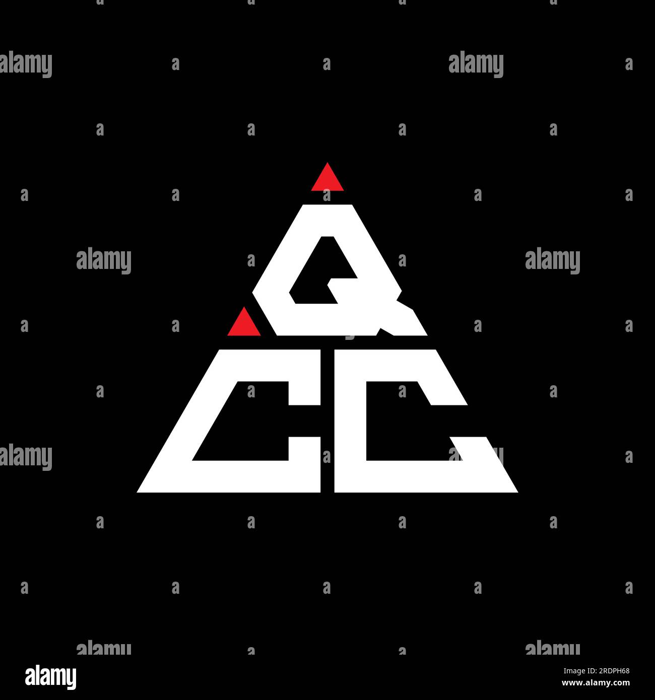 Qcc Triangle Letter Logo Design With Triangle Shape Qcc Triangle Logo Design Monogram Qcc