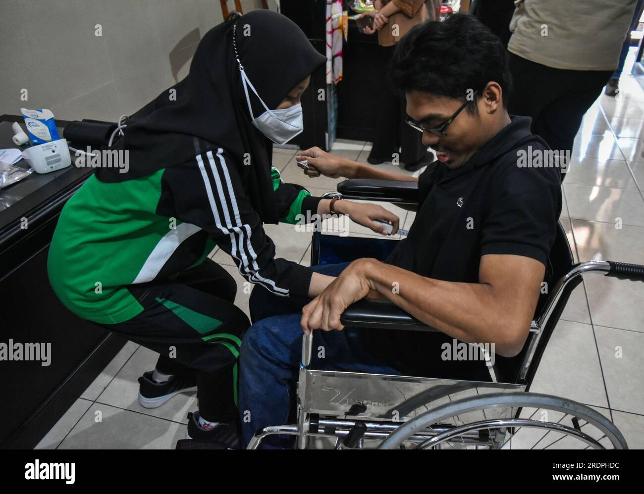Malang, East Java, Indonesia. 22nd July, 2023. A patient with ...