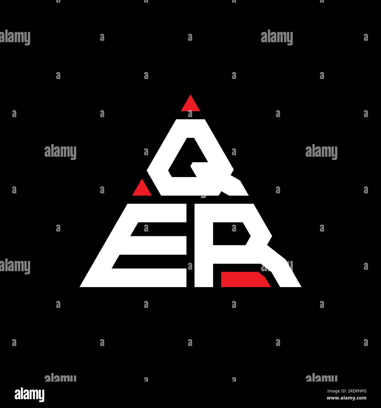 QER triangle letter logo design with triangle shape. QER triangle logo ...