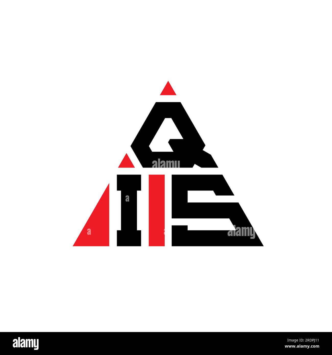QIS triangle letter logo design with triangle shape. QIS triangle logo ...