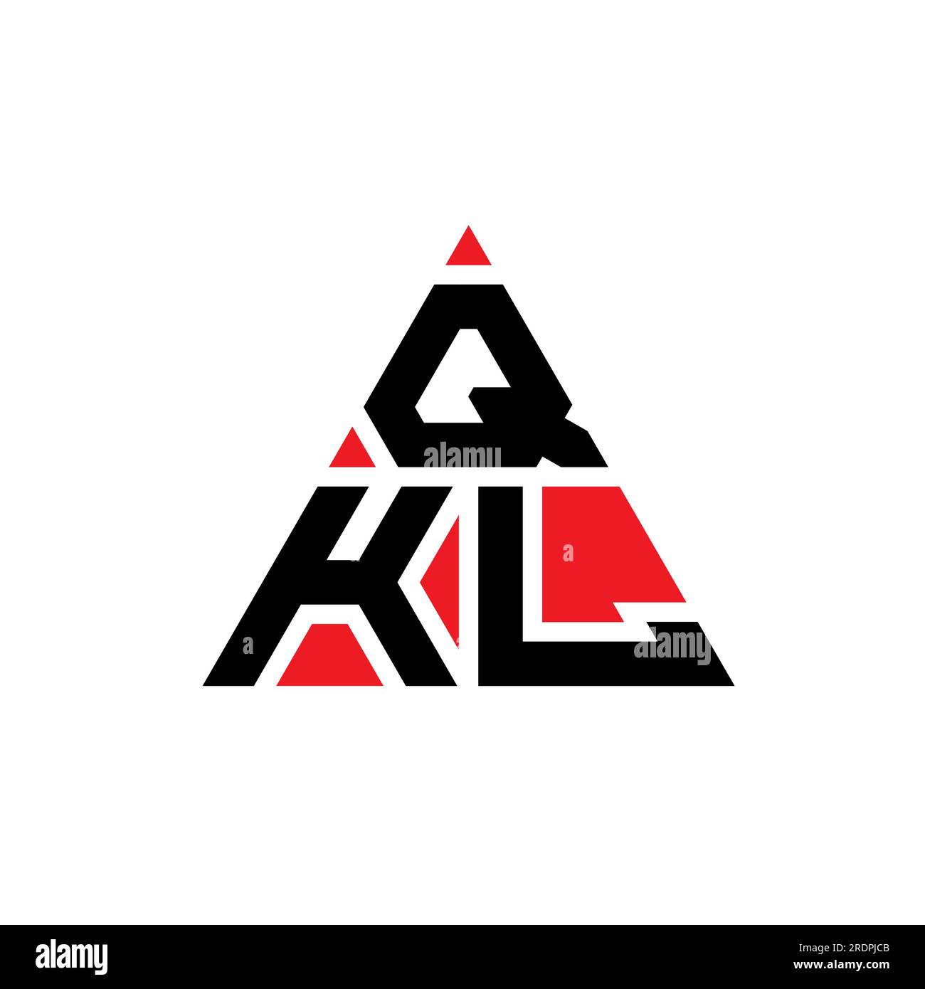 QKL triangle letter logo design with triangle shape. QKL triangle logo ...