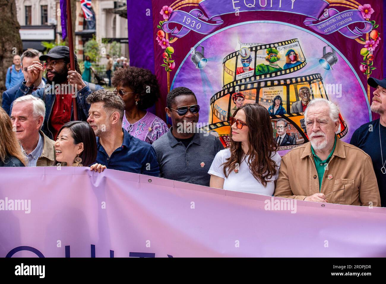London, UK. 21st July, 2023. Brian Cox, Simon Pegg, Hayley Atwell ...