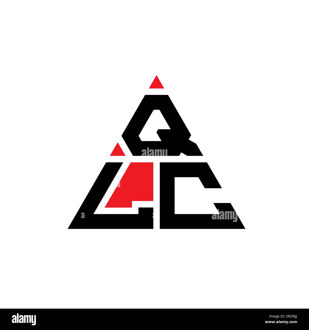QLC triangle letter logo design with triangle shape. QLC triangle logo design monogram. QLC ...