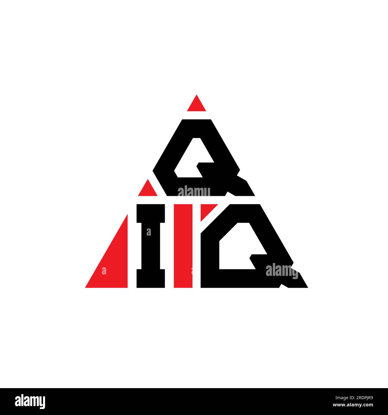 QIQ triangle letter logo design with triangle shape. QIQ triangle logo ...