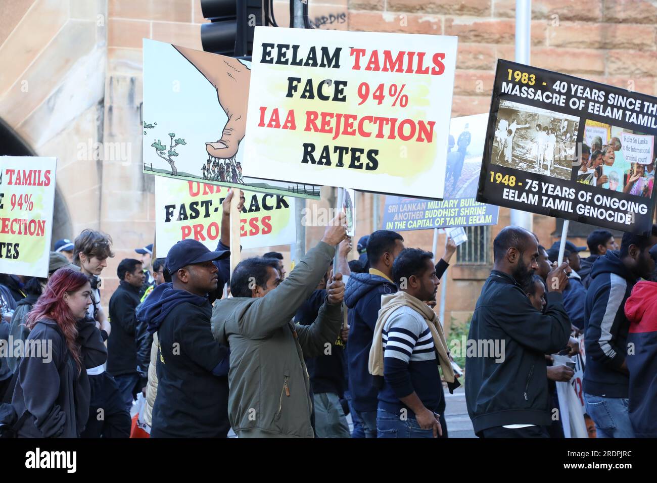Sydney, Australia. 23rd July 2023. Refugee activists held a rally ...