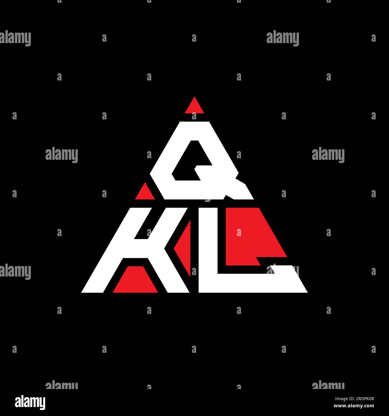 QKL triangle letter logo design with triangle shape. QKL triangle logo ...
