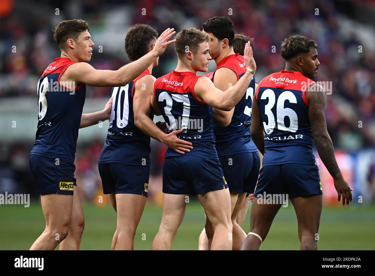 Melbourne, Australia. 23rd July, 2023. Kade Chandler of Melbourne ...