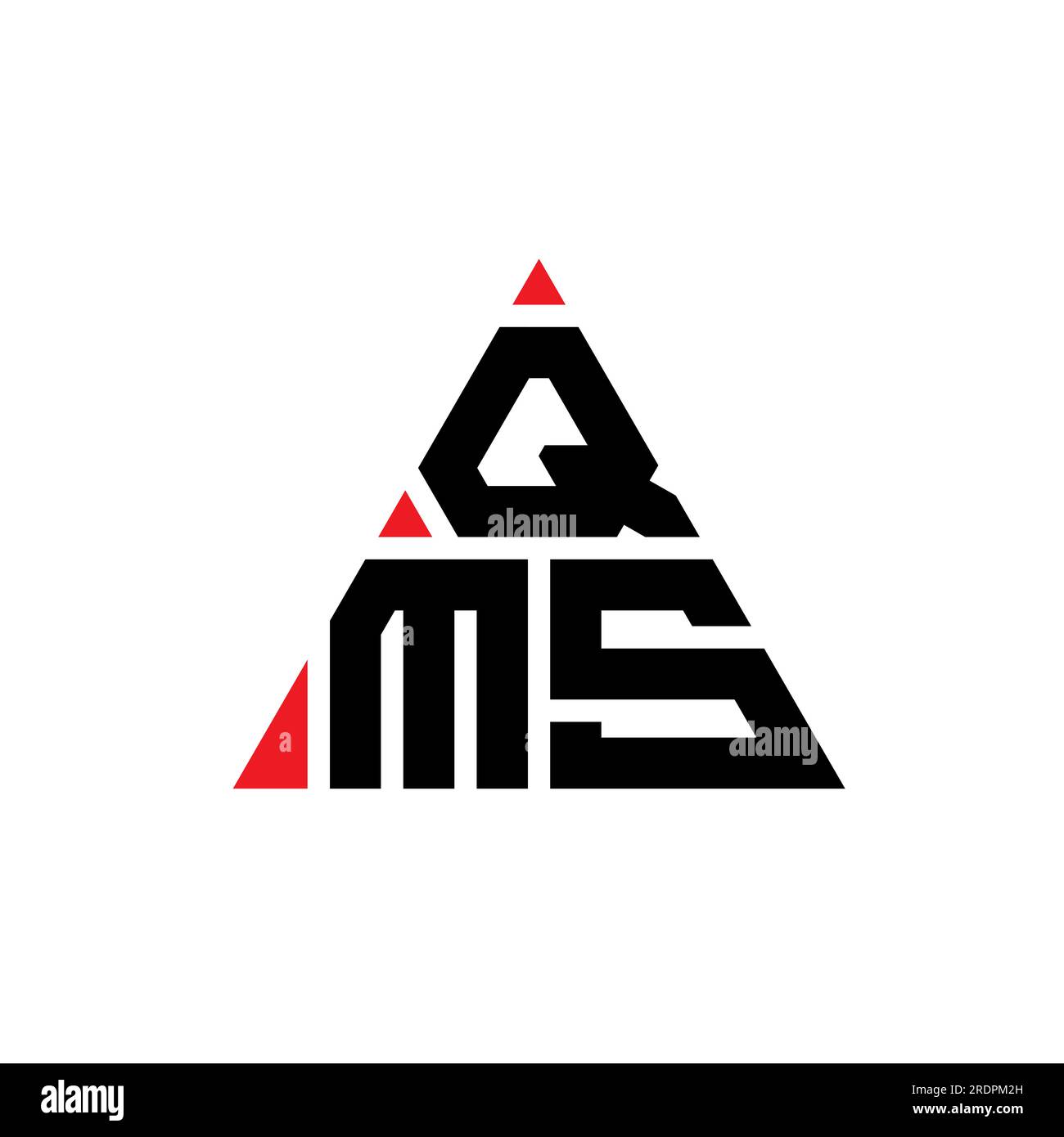 QMS triangle letter logo design with triangle shape. QMS triangle logo ...