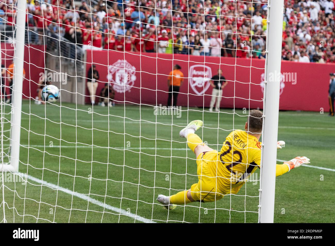 Goalkeeper Tom Heaton of Manchester United allowed goal from penalty ...