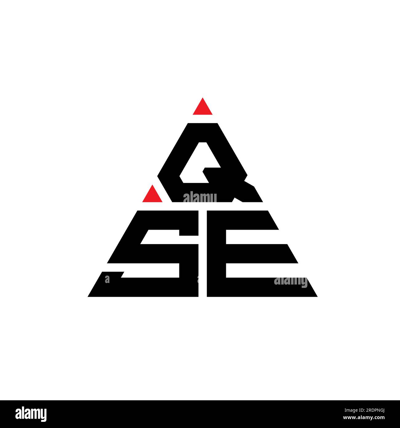 QSE triangle letter logo design with triangle shape. QSE triangle logo ...