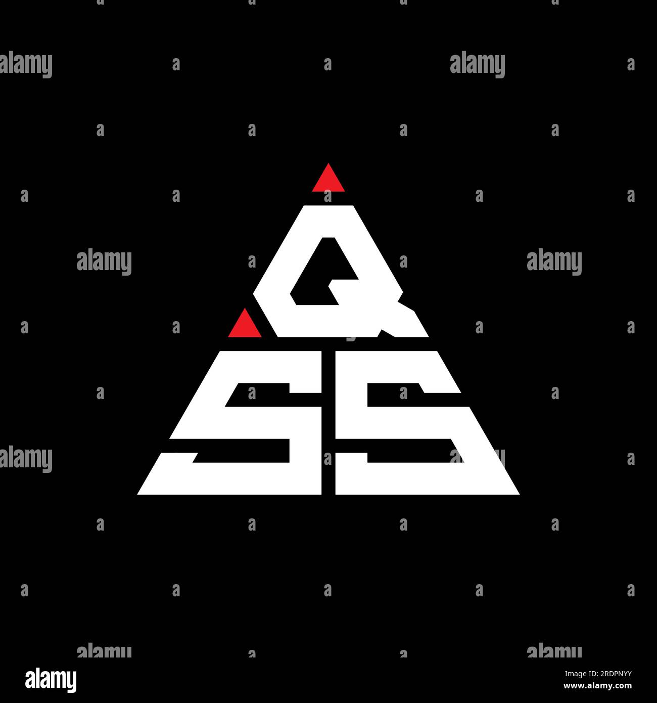 QSS triangle letter logo design with triangle shape. QSS triangle logo ...