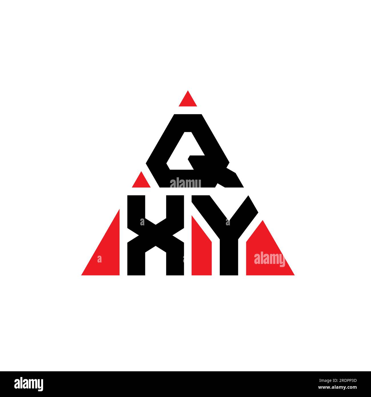 QXY triangle letter logo design with triangle shape. QXY triangle logo ...