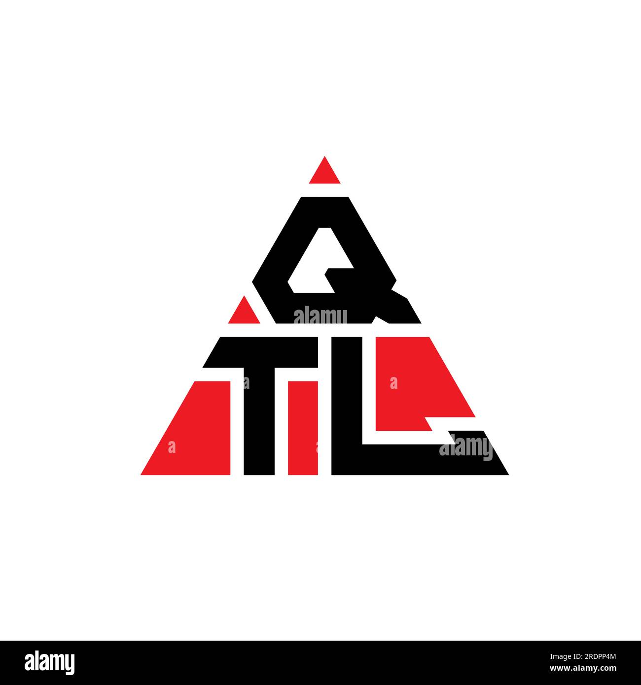 QTL triangle letter logo design with triangle shape. QTL triangle logo ...