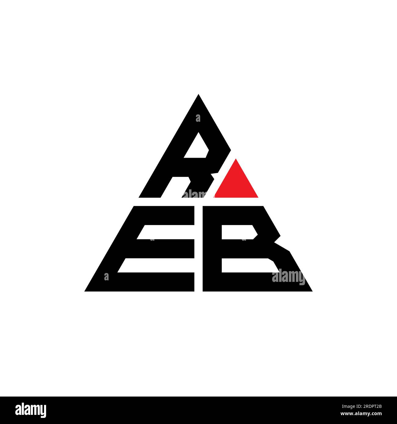 REB triangle letter logo design with triangle shape. REB triangle logo ...