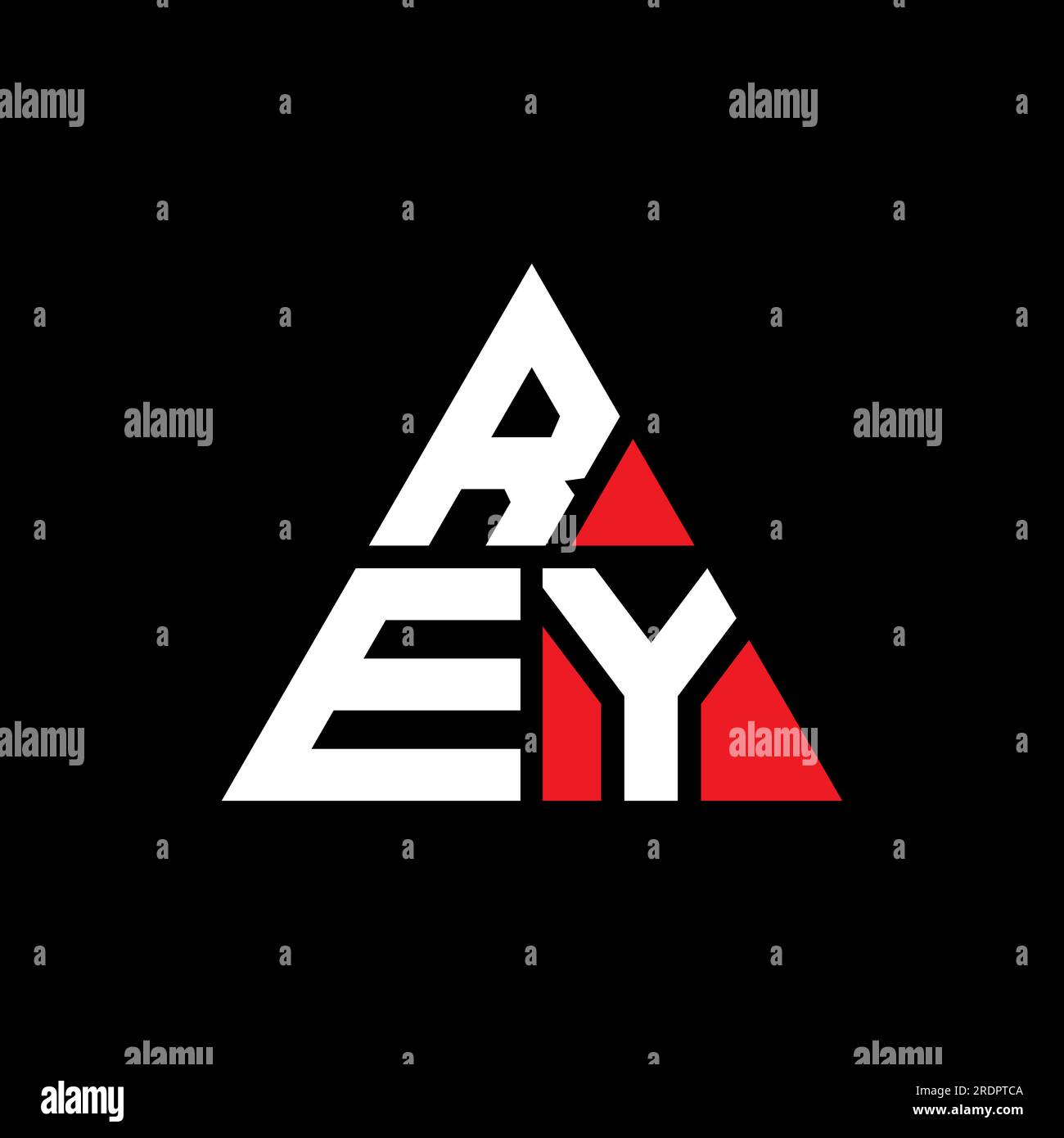 REY triangle letter logo design with triangle shape. REY triangle logo ...