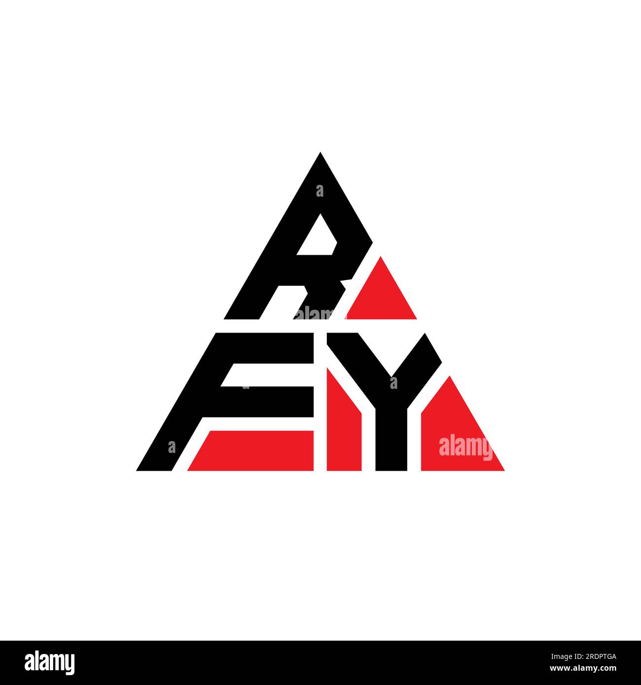 RFY triangle letter logo design with triangle shape. RFY triangle logo ...