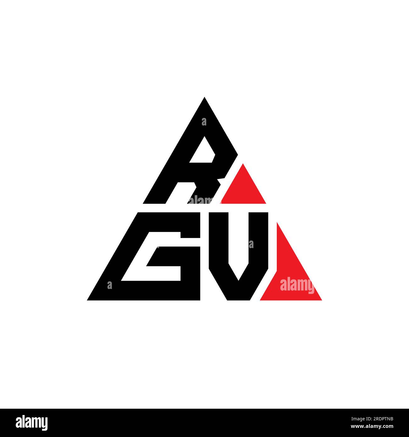 RGV triangle letter logo design with triangle shape. RGV triangle logo ...