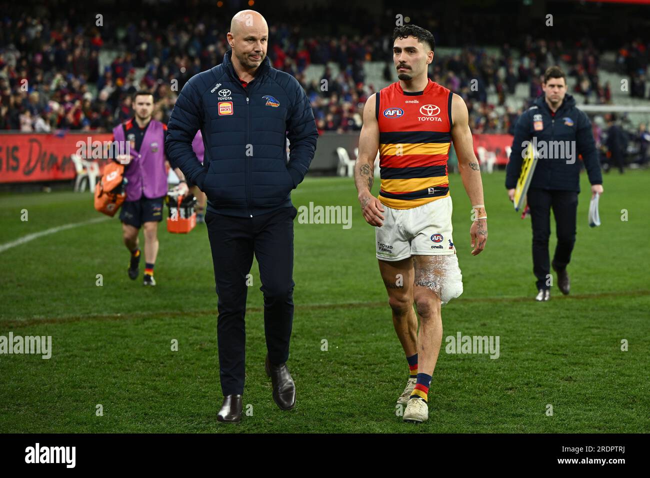 Melbourne, Australia. 23rd July, 2023. Adelaide Crows head coach ...