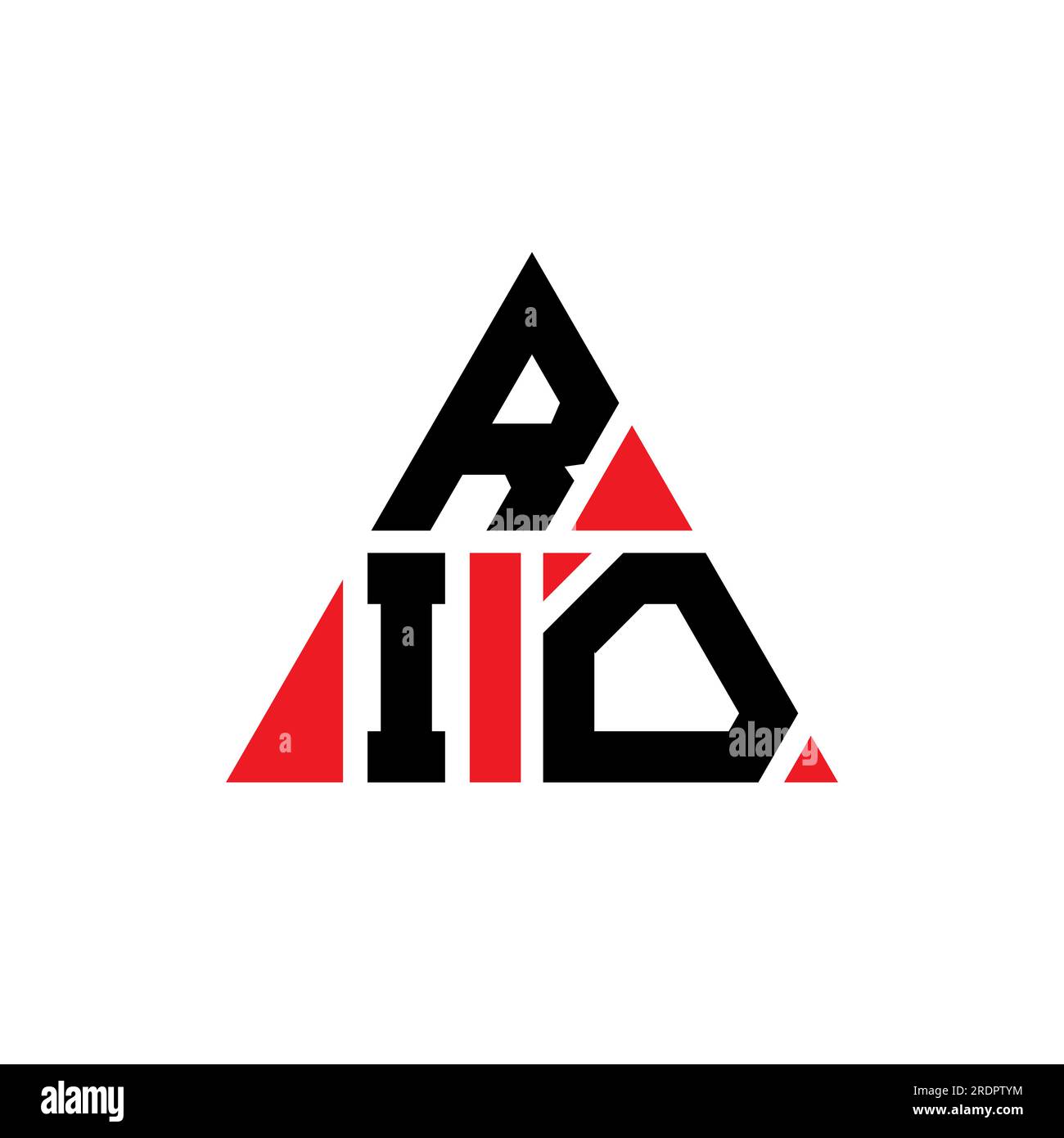 Rio Triangle Letter Logo Design With Triangle Shape Rio Triangle Logo Design Monogram Rio