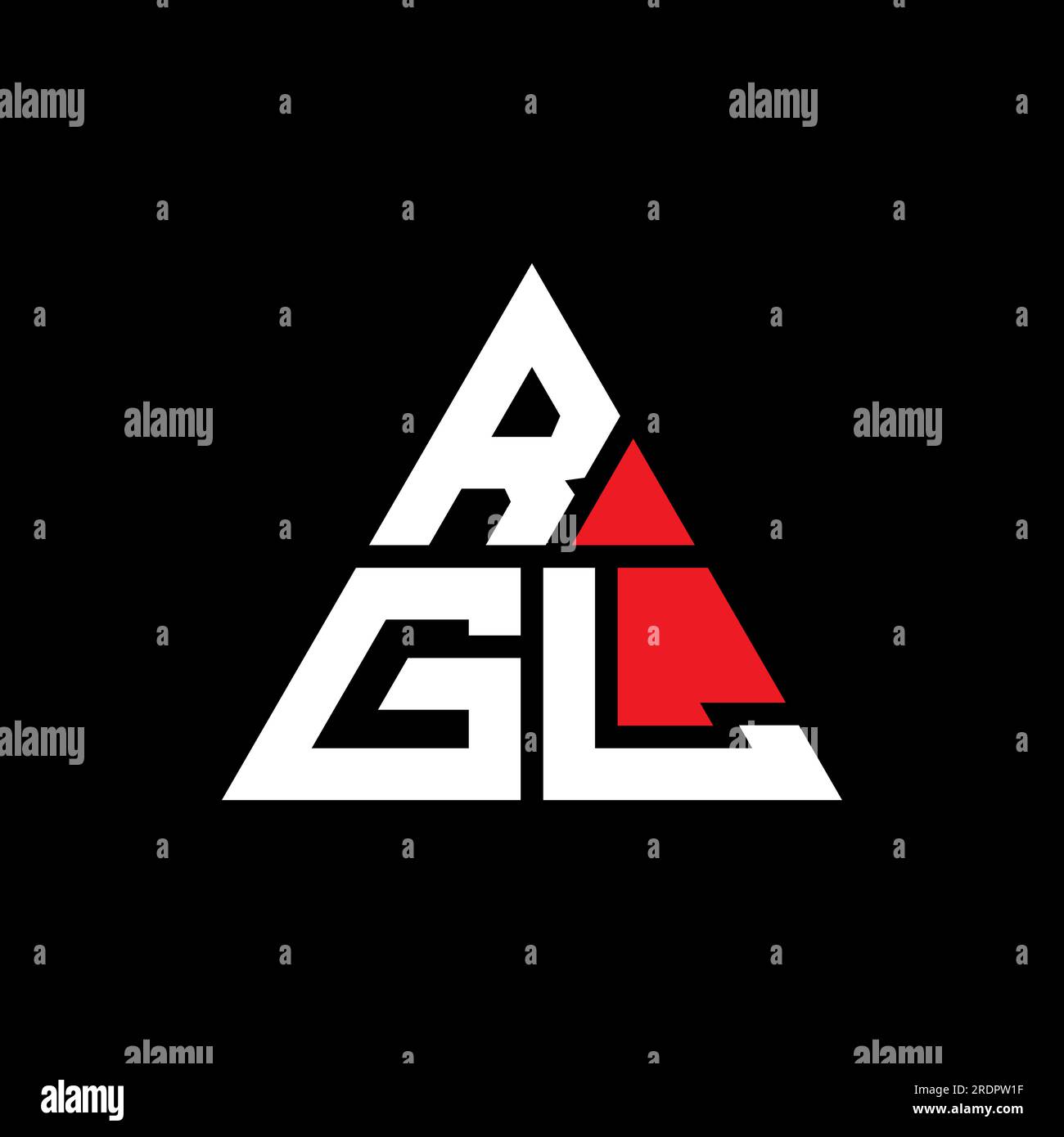 RGL triangle letter logo design with triangle shape. RGL triangle logo ...