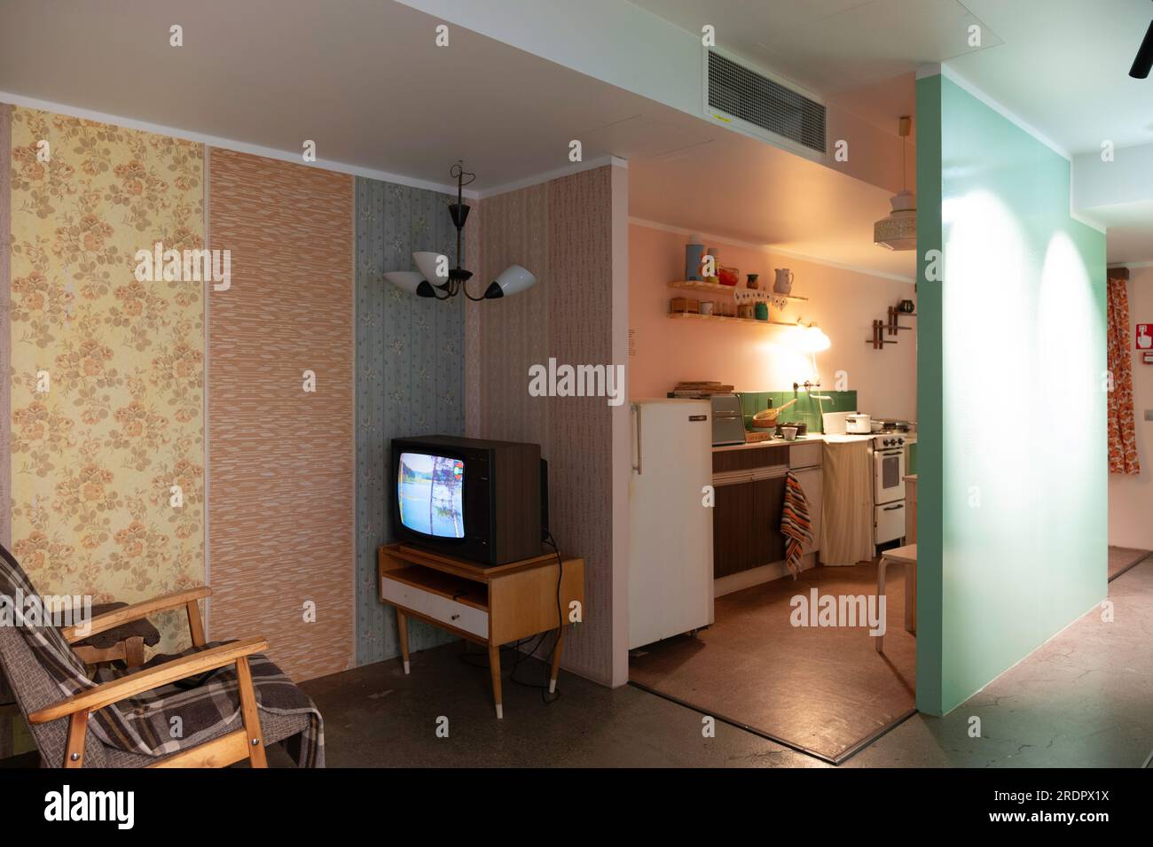 Vabamu Museum of Occupations and Freedom. Reconstructed living room and ...