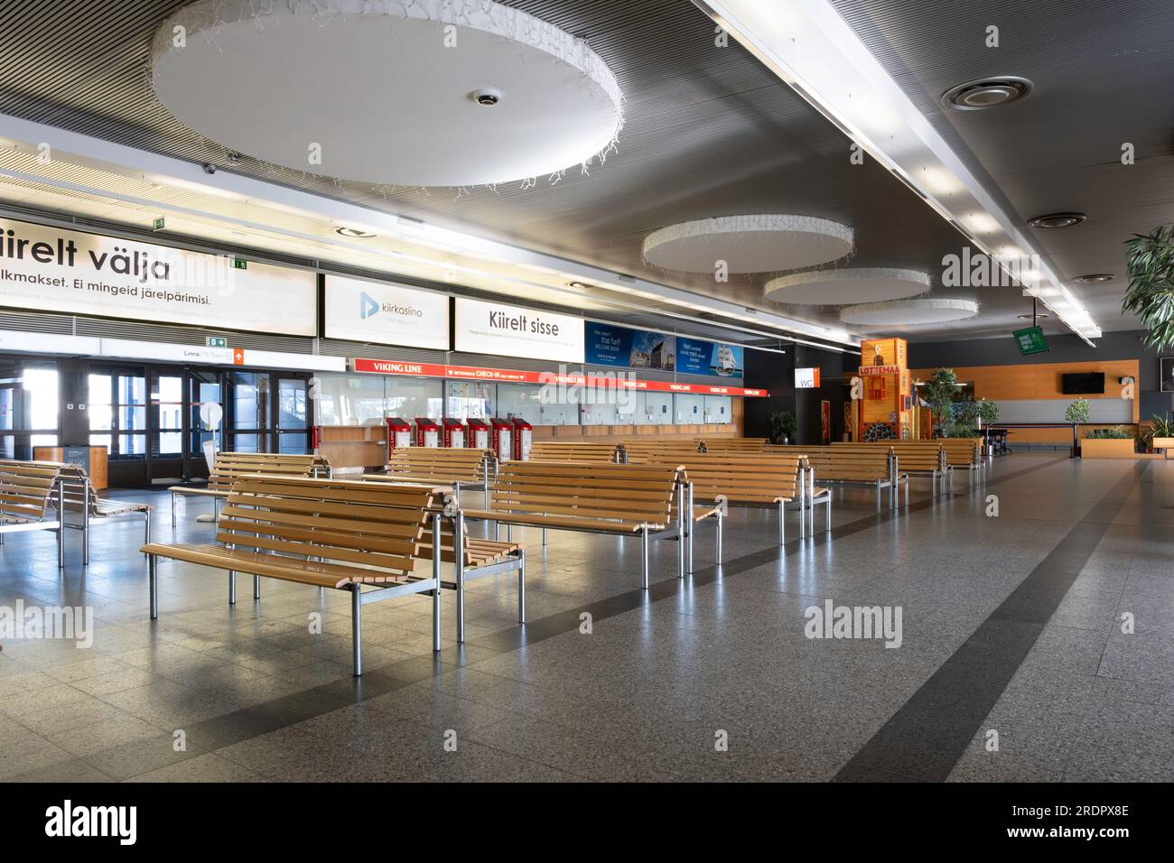 Interior of the waiting area in the Passenger Terminal A, Port of ...