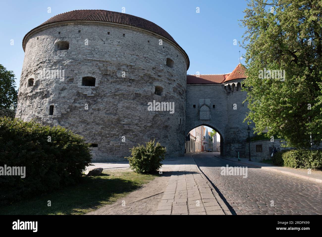 View of Fat Margaret Tower and Great Coastal Gate in the historic ...