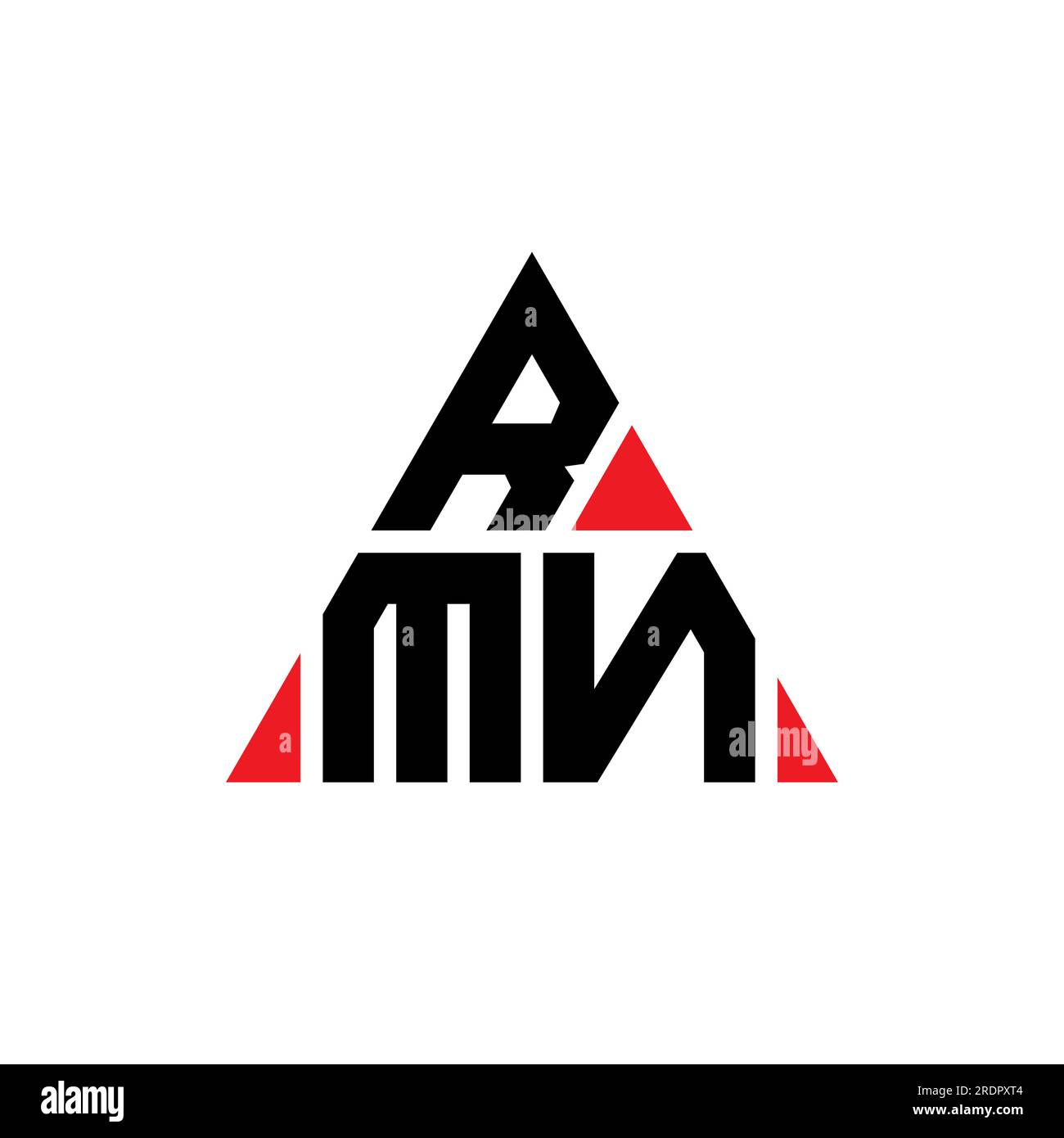 RMN triangle letter logo design with triangle shape. RMN triangle logo ...