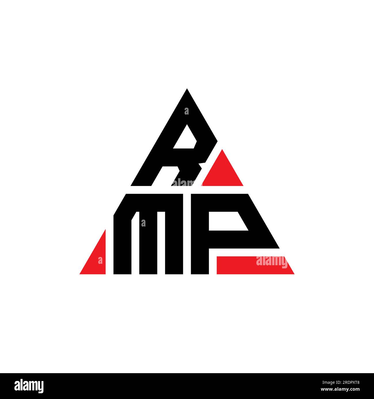 RMP triangle letter logo design with triangle shape. RMP triangle logo ...