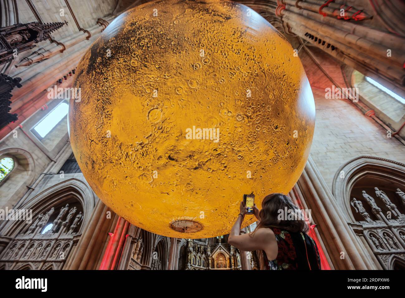 London, UK. 23rd July, 2023. Mars: War & Peace, a touring artwork by UK ...