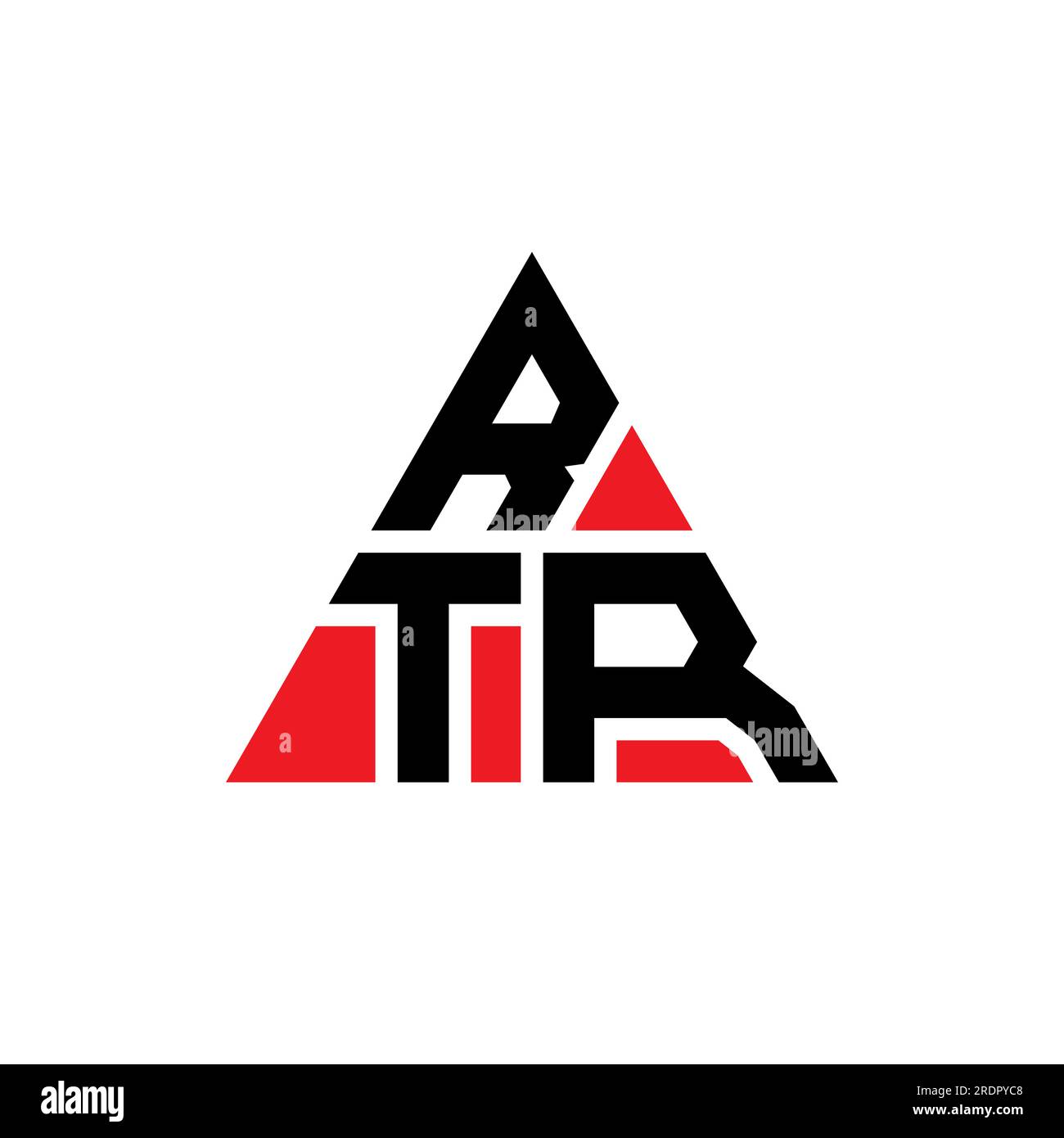 RTR triangle letter logo design with triangle shape. RTR triangle logo ...
