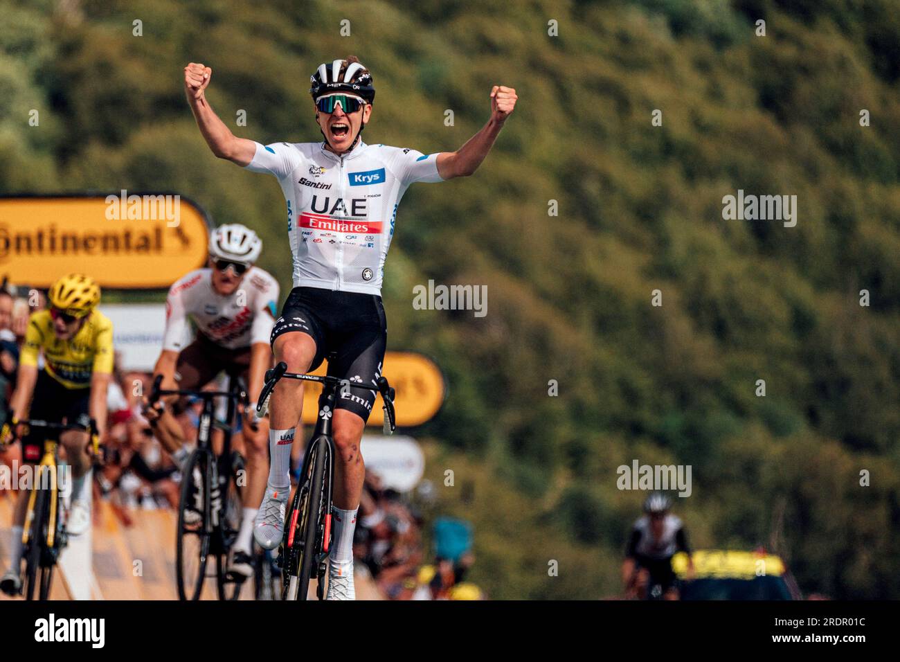Le Markstein, France. 22nd July, 2023. Picture by Zac Williams/SWpix ...