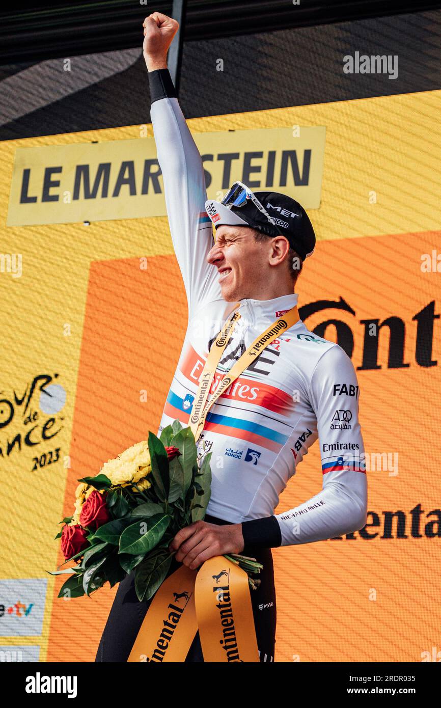 Le Markstein, France. 22nd July, 2023. Picture by Zac Williams/SWpix ...