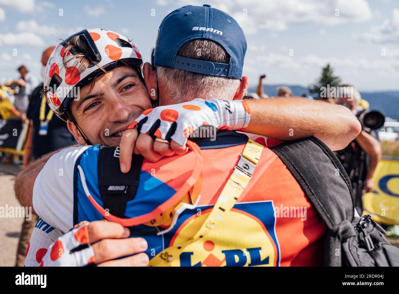 Le Markstein, France. 22nd July, 2023. Picture by Zac Williams/SWpix ...