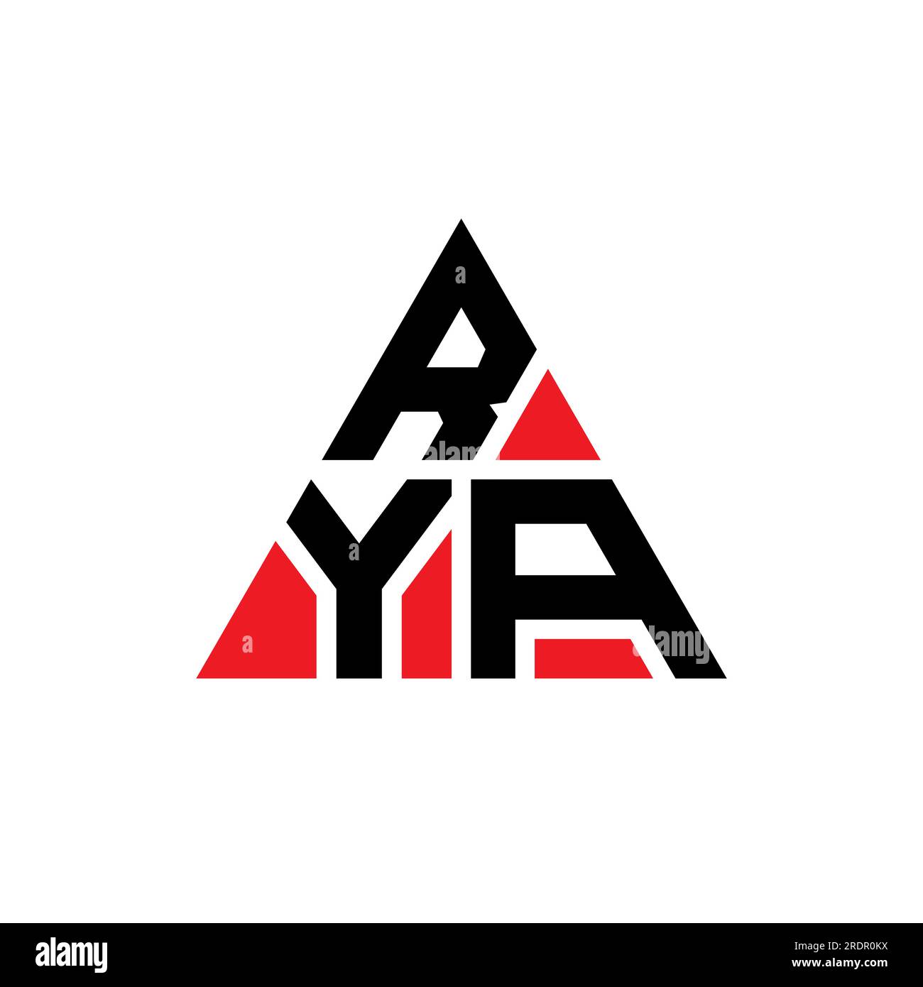 RYA triangle letter logo design with triangle shape. RYA triangle logo ...