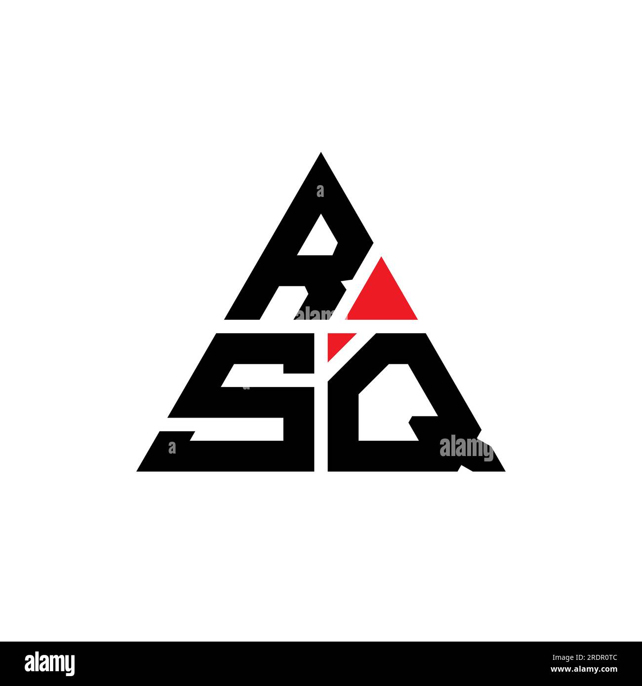 RSQ triangle letter logo design with triangle shape. RSQ triangle logo ...