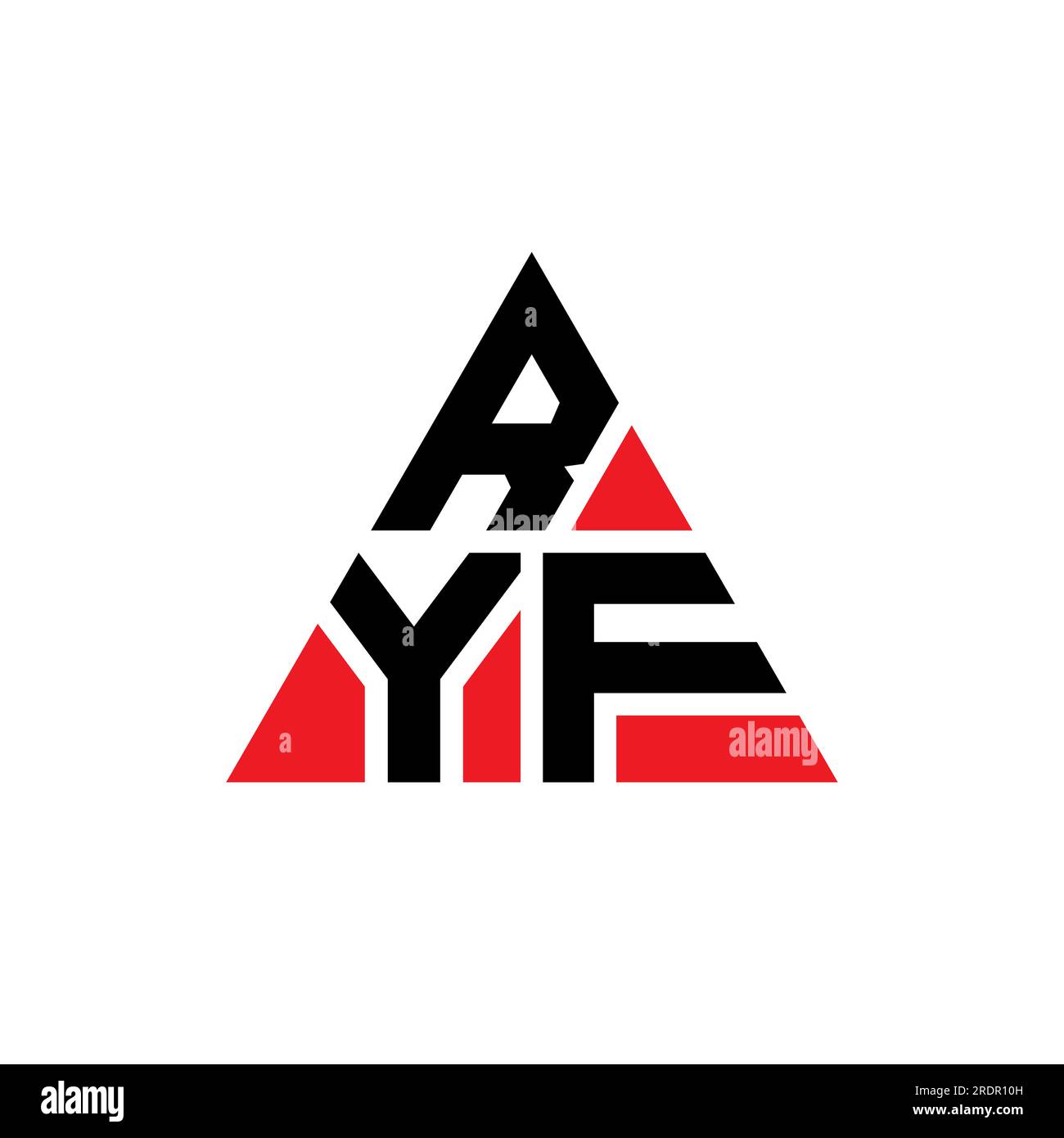 RYE triangle letter logo design with triangle shape. RYE triangle logo ...