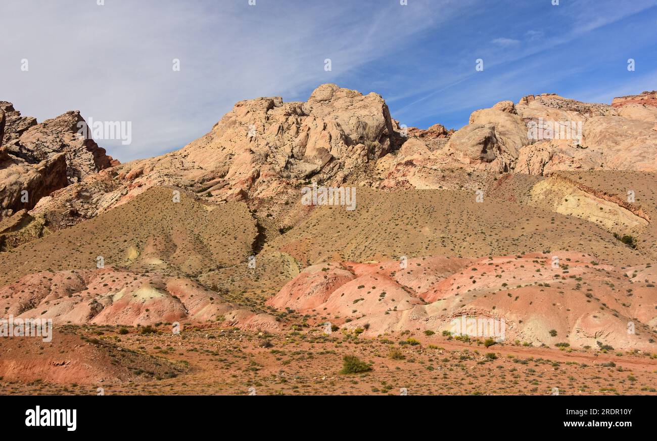 the picturesque and colorful rock formations of the san rafael reef ...