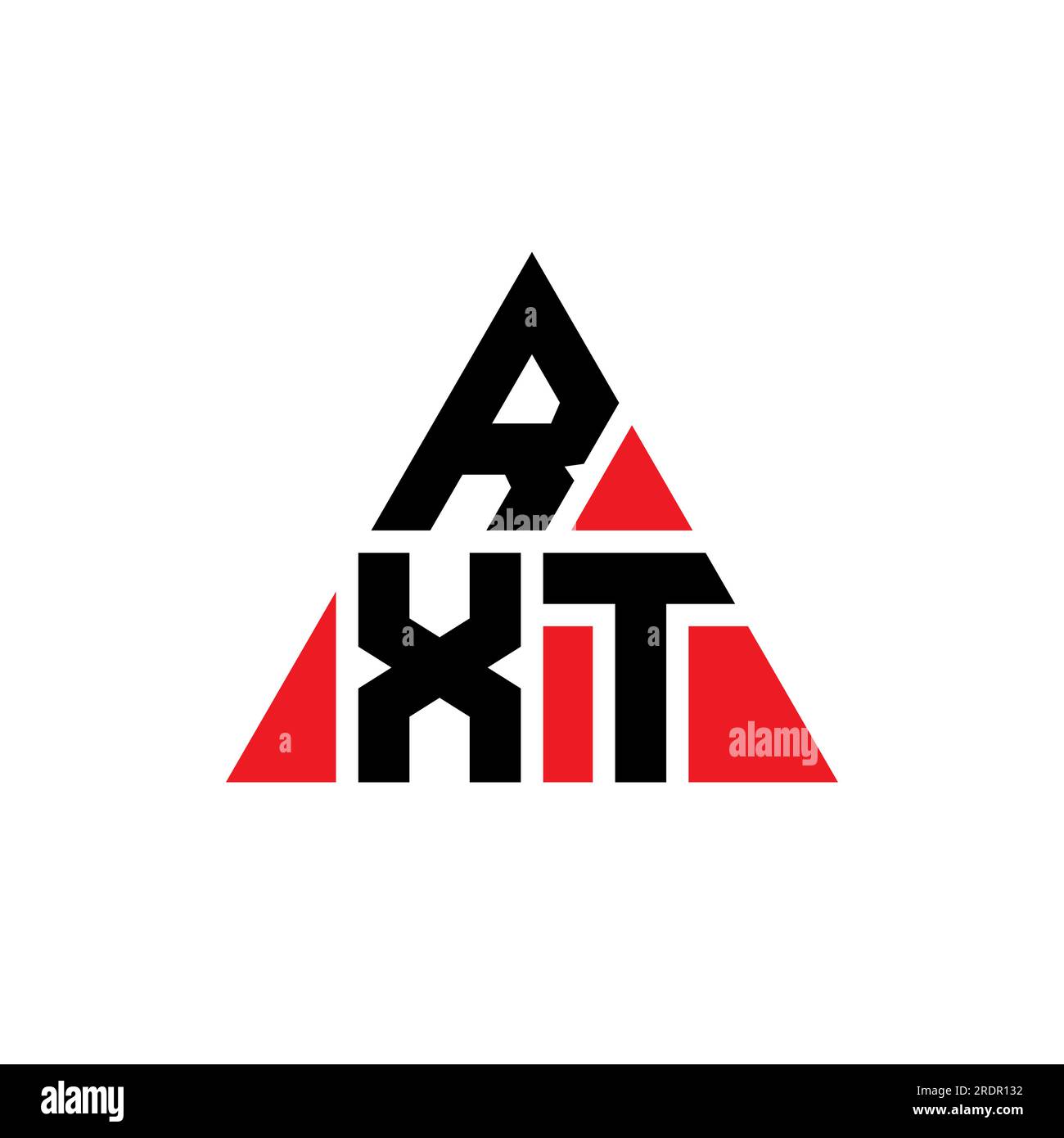RXT triangle letter logo design with triangle shape. RXT triangle logo ...