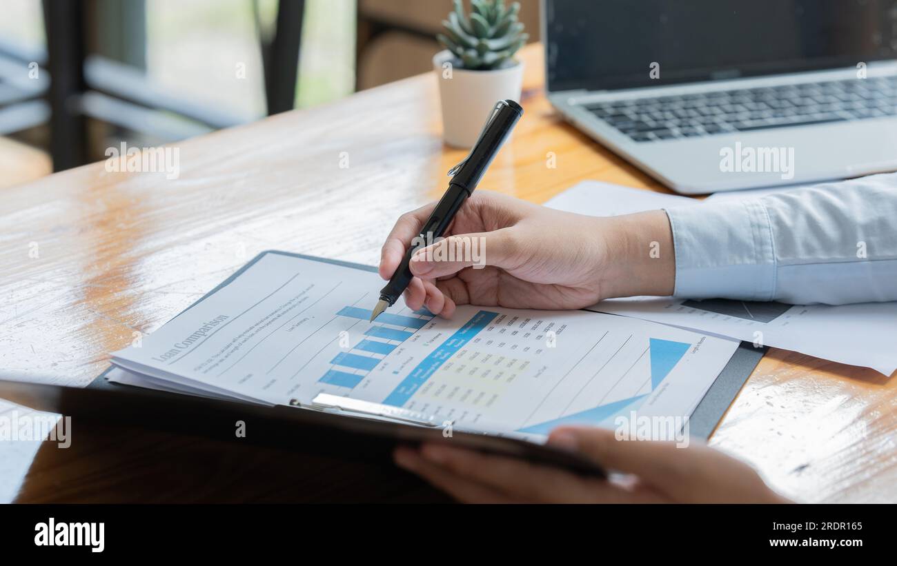 Office accounting desks hi-res stock photography and images - Alamy