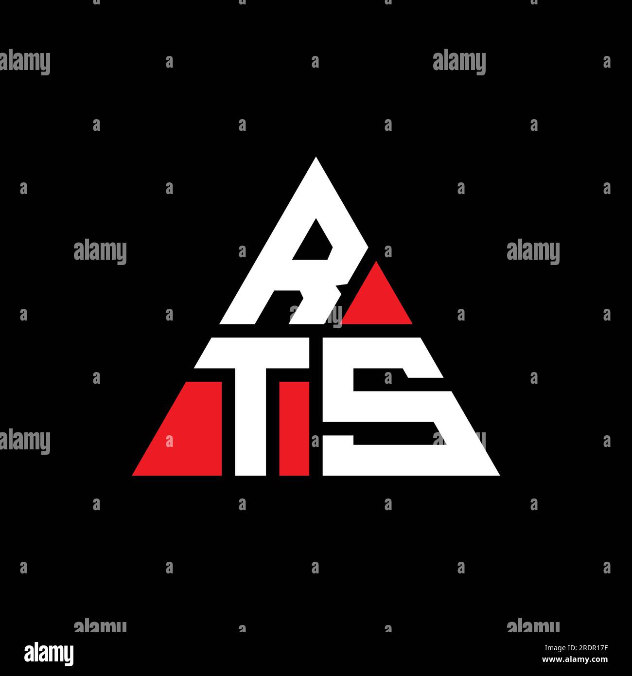 RTS triangle letter logo design with triangle shape. RTS triangle logo ...