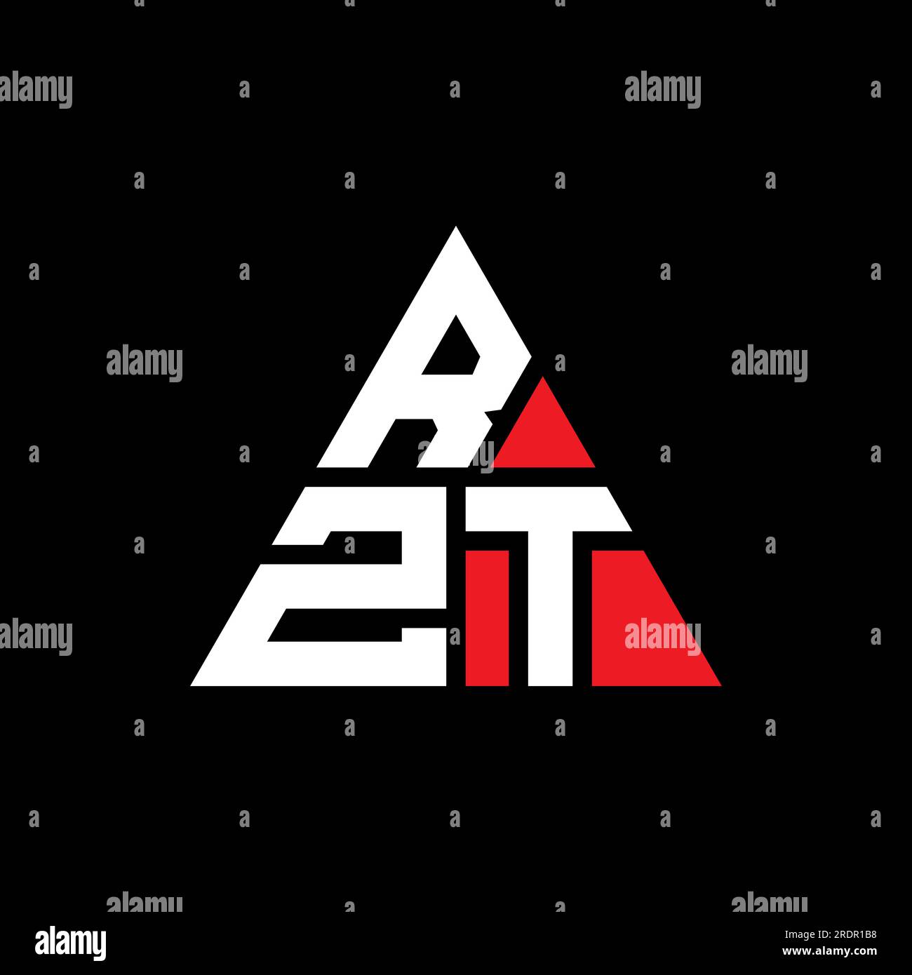 RZT triangle letter logo design with triangle shape. RZT triangle logo ...