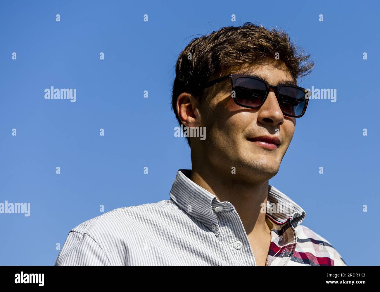 BUDAPEST - George Russell (Mercedes) ahead of the Hungarian Grand Prix ...